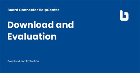 Download And Evaluation Board Connector HelpCenter