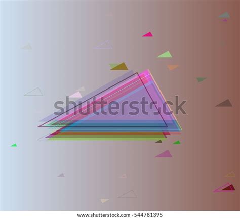 Mixed Gradation Between Triangle Brochure เวกเตอร์สต็อก ปลอดค่า