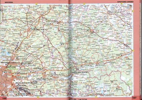 Карта Подмосковья Большая подробная карта Помосковья Крупномасштабная четкая карта Подмосковья