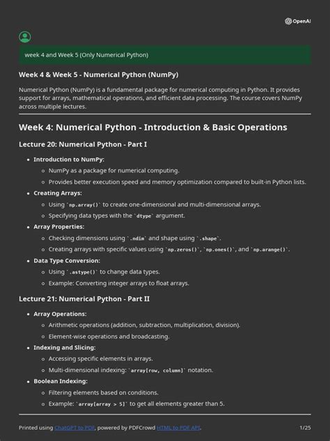Vectorized Array Operations In Numpy Detailed Explanation Pdf Anonymous Function Data Type