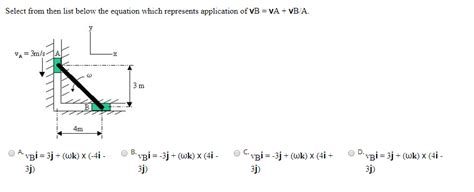 Solved Select From Then List Below The Equation Which Chegg Com