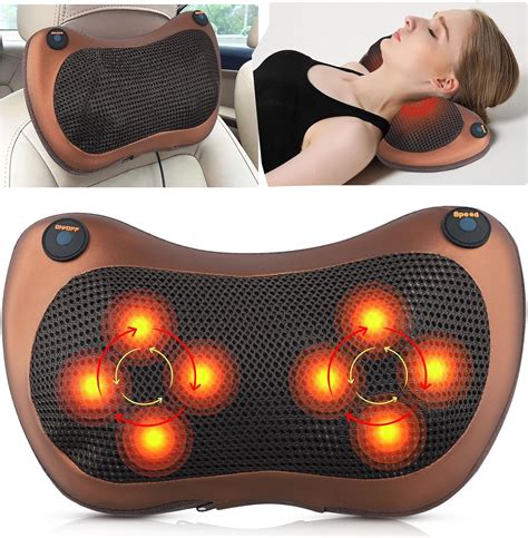 Shiatsu Neck And Back Massagermassage Pillow With Heat3d Kneading