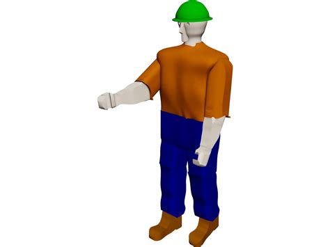 Operator Worker Cad Model 3dcadbrowser