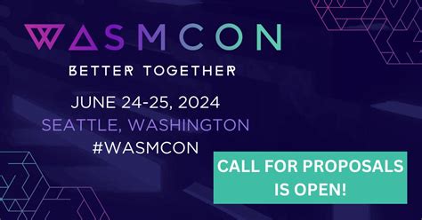 The Linux Foundation On Linkedin Wasm Wasmcon Wasm Webassembly Callforproposals