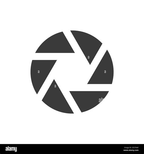 Camera Shutter Or Aperture Black Icon Simple Glyph Vector Symbol Stock Vector Image And Art Alamy