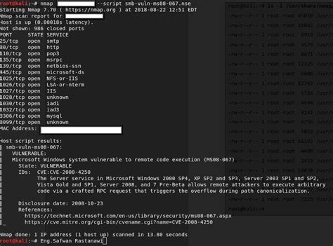 Safwan Rastanawi 🇵🇸🇵🇸 On Linkedin Security Nmap Vulnerability Nse Scripting