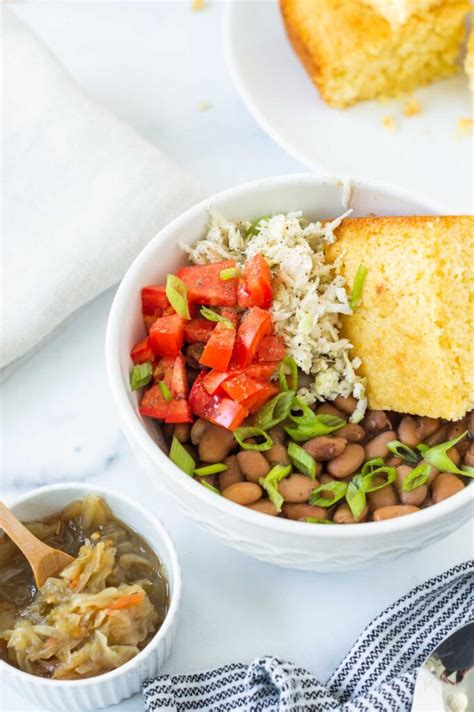 The Ultimate Southern Comfort Food Beans And Cornbread Bowl Kelley Nan