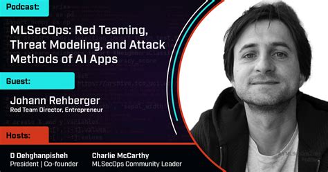Mlsecops Podcast Ai Red Teaming And Threat Modeling Machine Learning