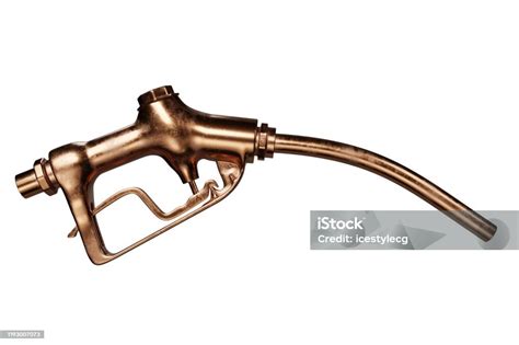 잘라진 경로와 흰색 배경에 격리 된 빈티지 황동 연료 노즐의 3d 렌더링 그림 0명에 대한 스톡 사진 및 기타 이미지 0명 3차원 형태 가솔린 Istock