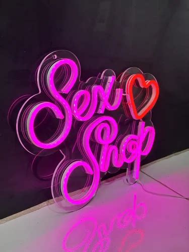 Placa Led Neon Sex Shop 30cm Parcelamento Sem Juros