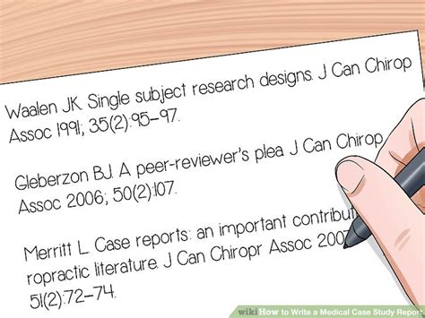 How To Write A Medical Case Study Report With Pictures WikiHow