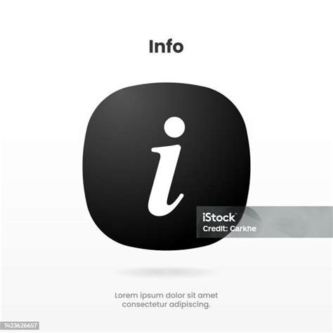 3d 블랙 정보 포인트 아이콘입니다 I 아이콘 기호입니다 도움말 및 힌트 기호 Faq 및 세부 정보 기호 정보 아이콘 수집 정보 단추입니다 정보 기호 최소 및 플랫 스타일