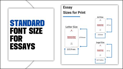 Standard Font Size For Essays A Users Guid