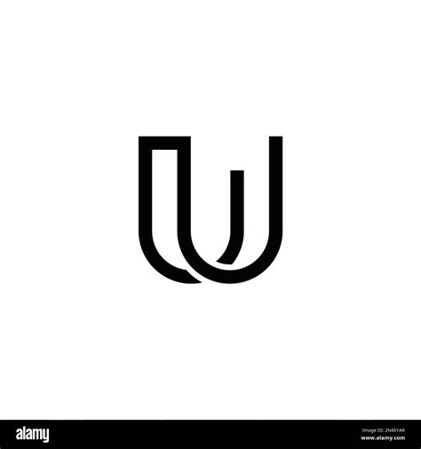 U Text Logo Icon Vector Stock Vector Image And Art Alamy