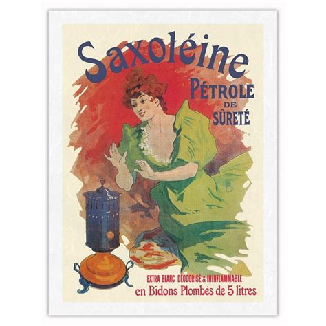 Saxoléine Lamp Oil Blue Lantern France Vintage French Advertising