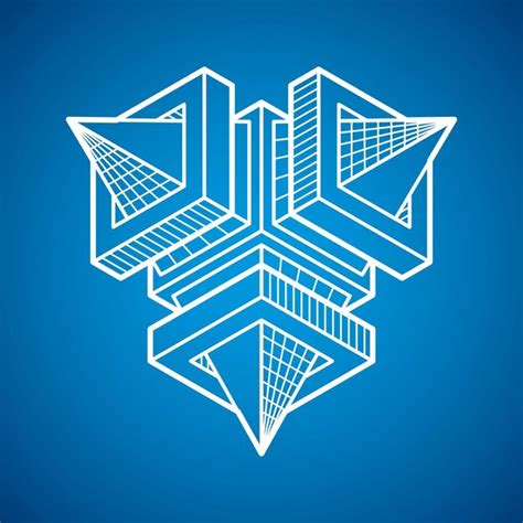 Premium Vector Abstract Three Dimensional Shape Vector Design Cube Element