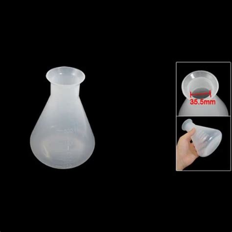 Wholesale 500ml Clear Plastic Laboratory Chemical Conical Flask Storage Bottle In Flask From