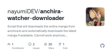 Github Nayumidevanchira Watcher Downloader Script That Will Downloads The Entire Manga From