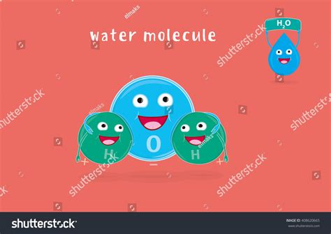 Structure Oxygen Molecule Fun Drawing Stock Vector Royalty Free 408620665 Shutterstock