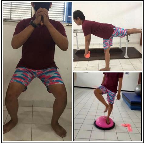 Examples Of Close Chain Exercises Balance Exercises Stability Download Scientific Diagram