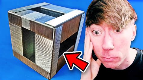 Making A PERFECT CUBE Of Staples YouTube