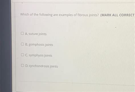 Solved Which Of The Following Are Examples Of Fibrous