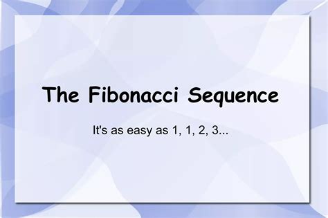 Fibonacci Sequence Odp Physics Science