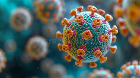 Yellow Fever Virus Under A Microscope Ai Generated Stock Illustration