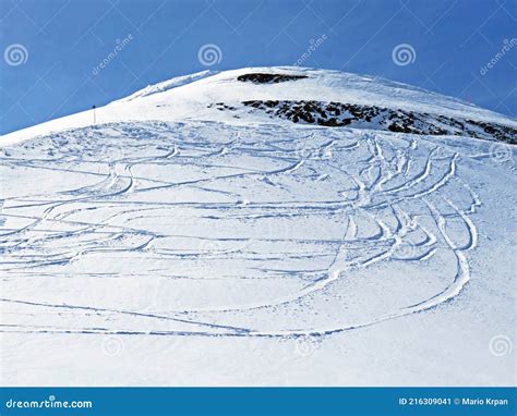 Sports And Recreational Ski Slopes Above The Glacier Du Sex Rouge Travel Destination Glacier