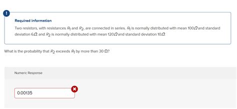 Solved Required Information Two Resistors With Chegg Com