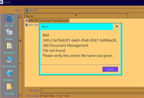 Solved Bim 360 Project File Not Found Autodesk Community