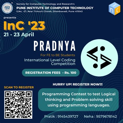 Invitation To Pradnya 2023 Codeforces