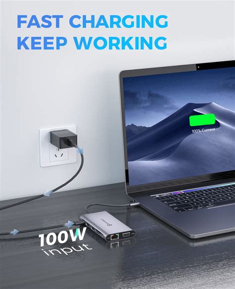 Utechsmart Usb C Hub Triple Display Usb C Laptop Docking Station 11 In 1 Usb C Dock With Dual