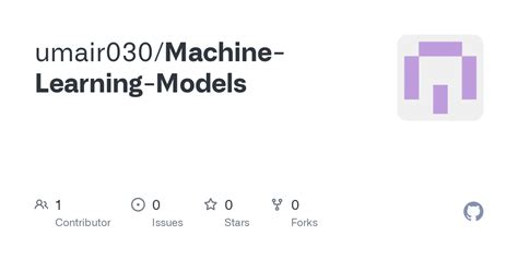 Github Umair Machine Learning Models