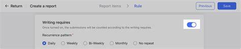 set up report rules