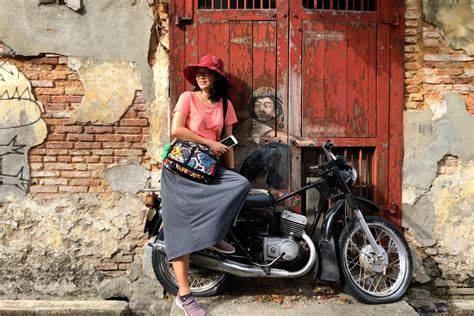 무료 이미지 벽화 그림 페낭 말레이시아 차량 오토바이 운송 수단 좌석 거리 패션 도로 여행 7408x4940 Chung Kevin 1608311