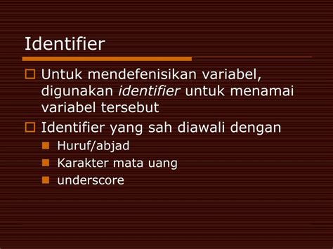 Ppt Variabel Dan Tipe Data Powerpoint Presentation Free Download Id 5559765