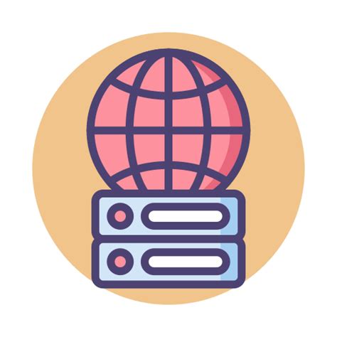 database generic color lineal color icon