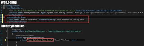 ASP NET Identity With EF Database First MVC Stack Overflow