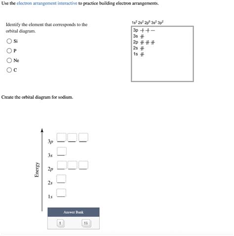 Solved Use The Electron Arrangement Interactive To Practice Chegg Com