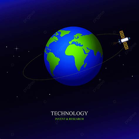 Telecom Networking Vector Hd Images Earth Satellite Telecom Broadcasting Network Signal And