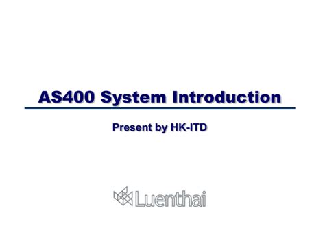 AS System Introduction Order Processing Manufacturing