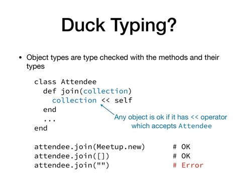 Ruby Programming With Static Type Checking Speaker Deck
