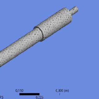 Structured Mesh Of The Rotor Shaft Download Scientific Diagram