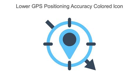 Lower Gps Positioning Accuracy Colored Icon In Powerpoint Pptx Png And Editable Eps Format Ppt