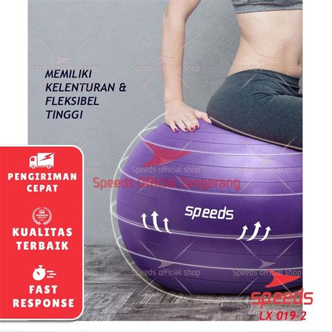 Jual Speeds Gym Ball Fitness 65 Cm Bola Gym Bola Yoga Alat Olahraga