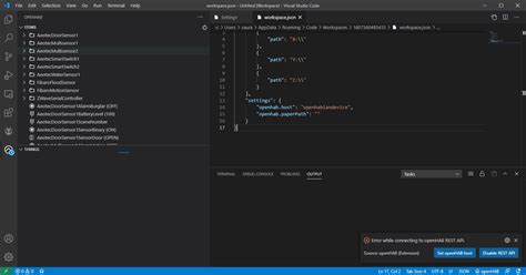 Oh3 Not Working With Openhab Vscode Extension Vs Code Openhab Community