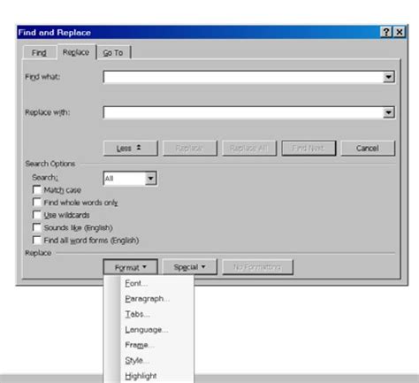 Microsoft Word Findreplace Word Find Educational Technology Words