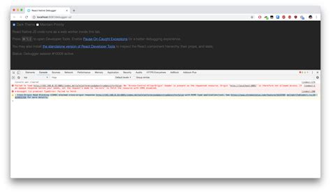 Ios Not Able To Debug Remotely For Simple React Native Project Stack Overflow