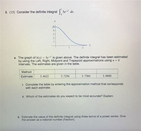 Solved 3 15 Consider The Definite Integral Sex Dx Y 4 3 Solved 3 15 Consider The Definite Integral Sex Dx Y 4 3